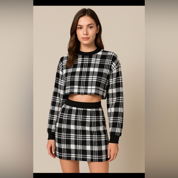 Skirts | Checkered Two Piece Layla Outfit | Poshmark